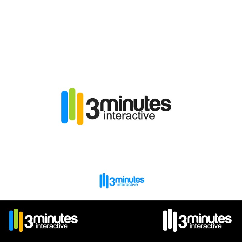 Bold, Playful, Communication Logo Design for 3minutes interactive ...