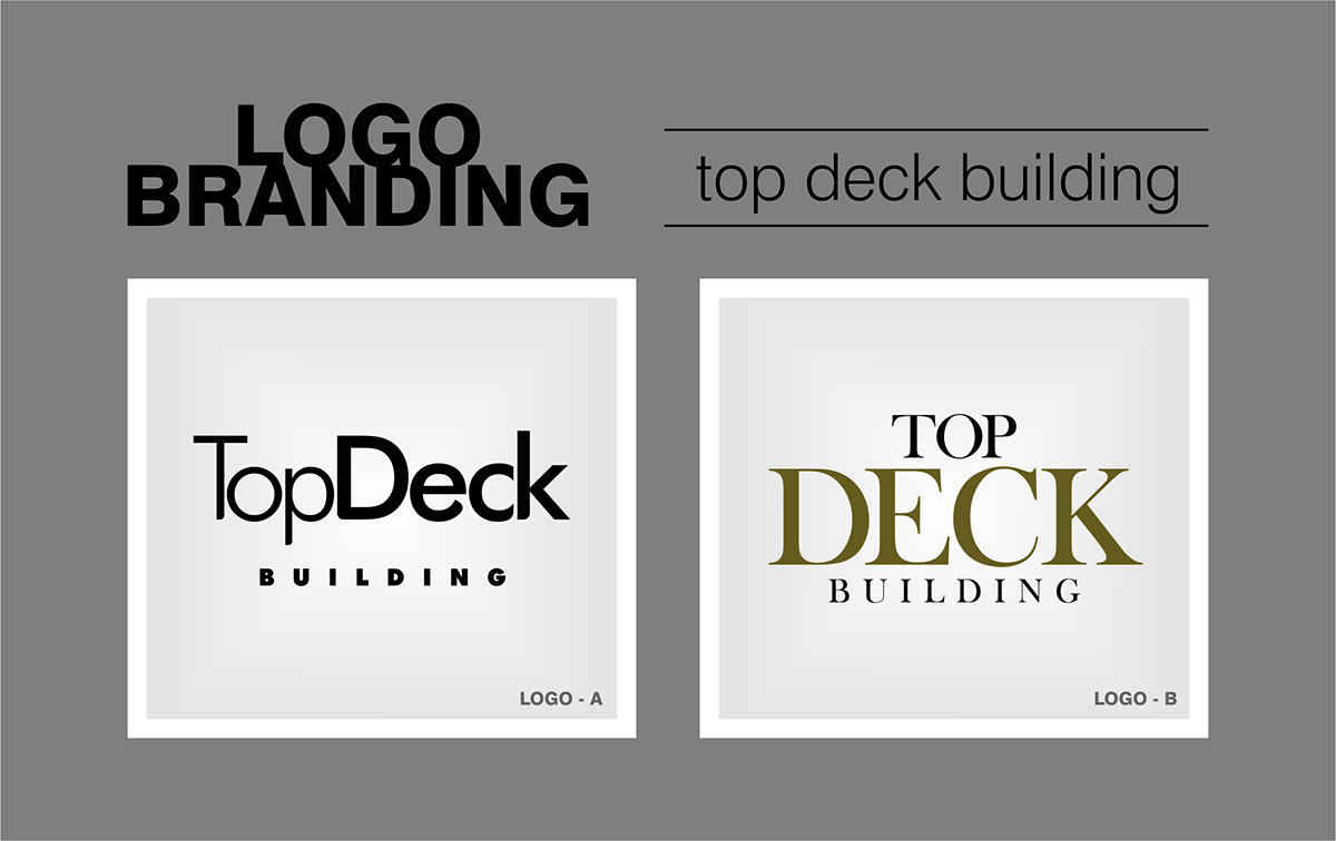 Modern, Bold, Construction Logo Design for Top Deck Building by mahesh ...