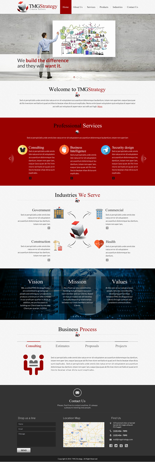 Modern, Elegant, Electronic Web Design for a Company by Sbss | Design ...