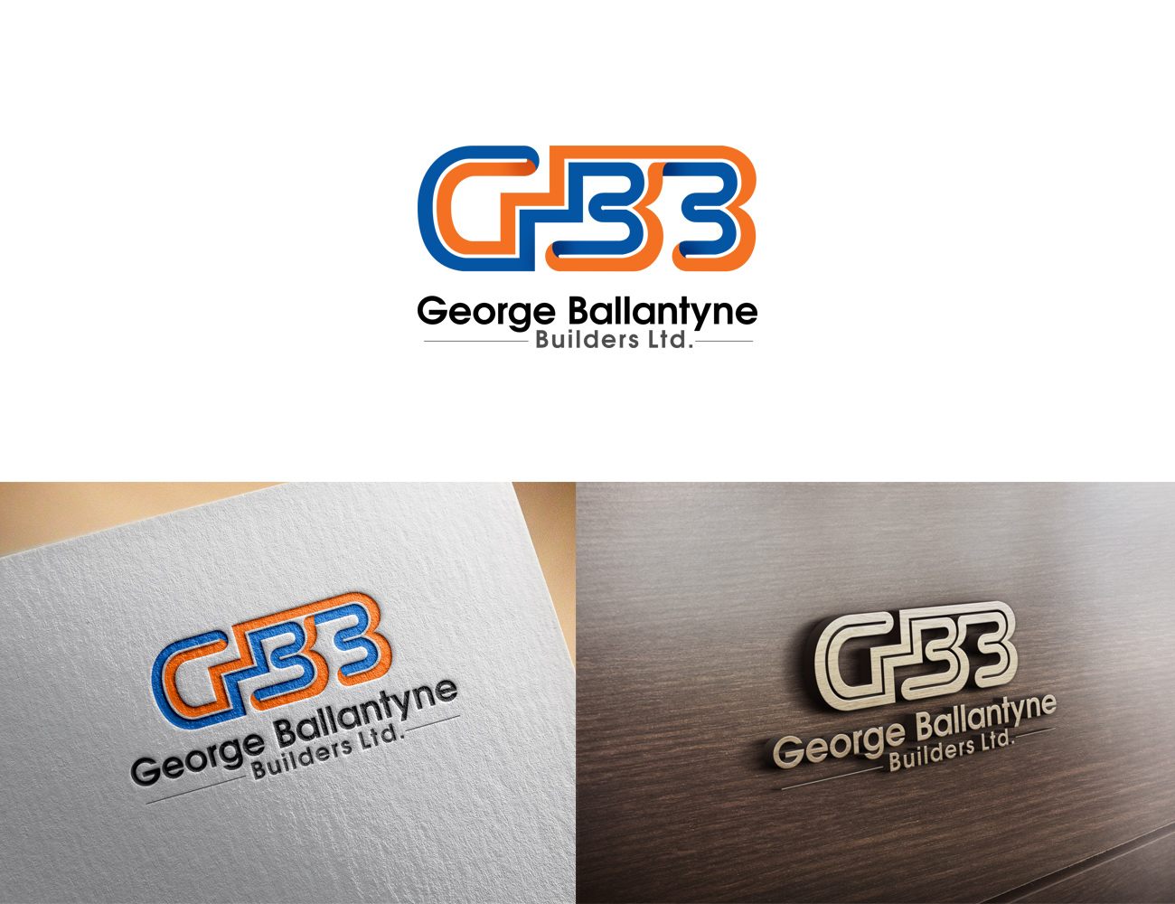 Upmarket, Serious, Building Logo Design for George Ballantyne Builders ...