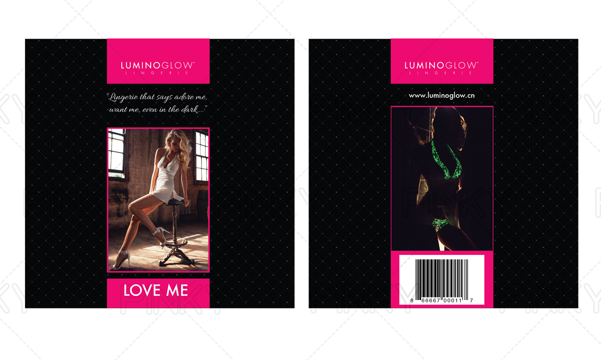 Elegant, Playful, Lingerie Packaging Design for LuminoGlow by Pinky | Design #6461770
