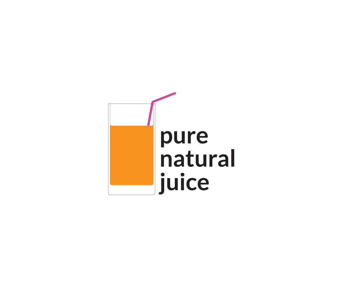 Playful, Colorful Logo Design for Pure Natural Juice by Radu Borzea ...