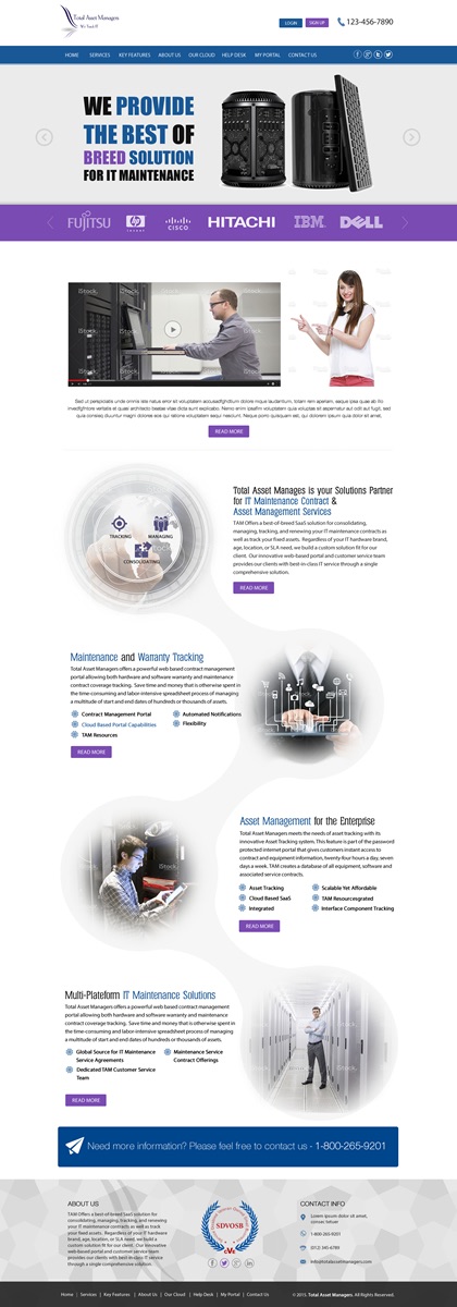 Modern, Upmarket, It Company Web Design for Maverick Web Video by ...