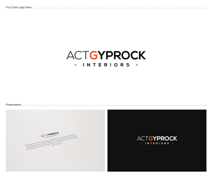 Act gyprock interiors | 6 Logo Designs for Act Gyprock Interiors Pty ...