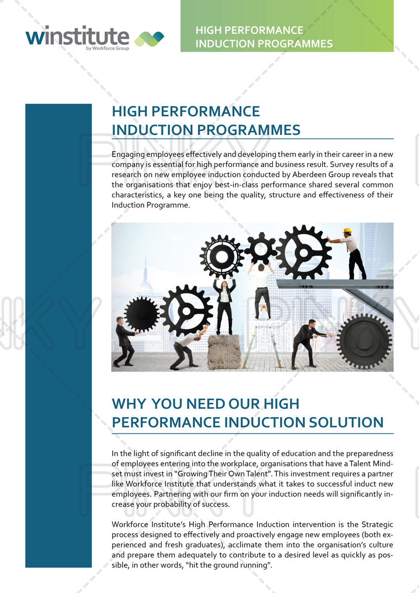 Serious, Modern, Training Brochure Design for Workforce Group by Pinky ...