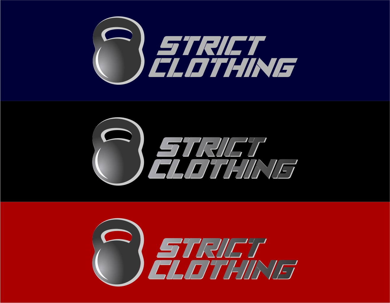 Masculine, Bold, Gym Logo Design for Strict Clothing by dzoker | Design ...