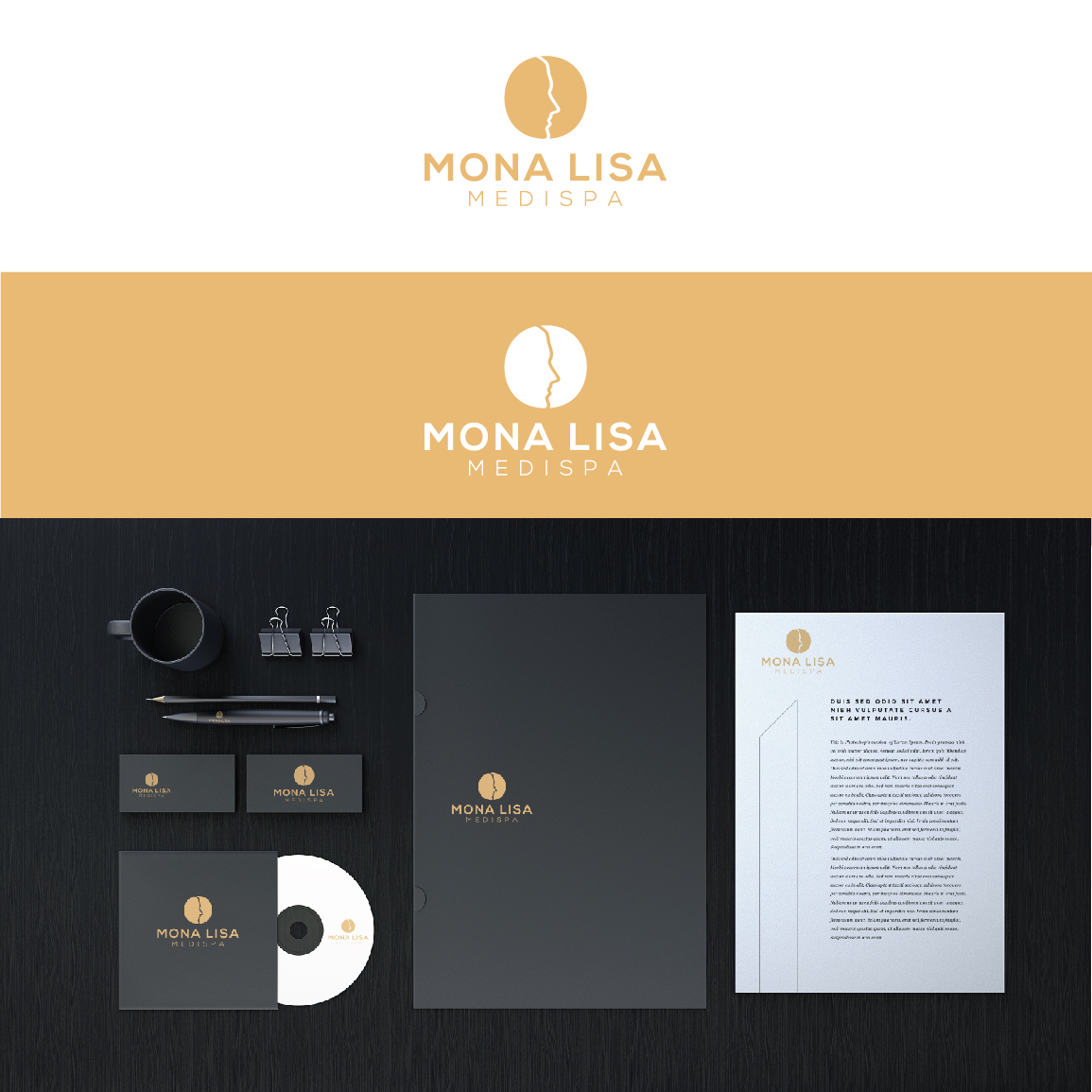 Modern, Elegant, Health And Wellness Logo Design for Mona Lisa Medispa ...