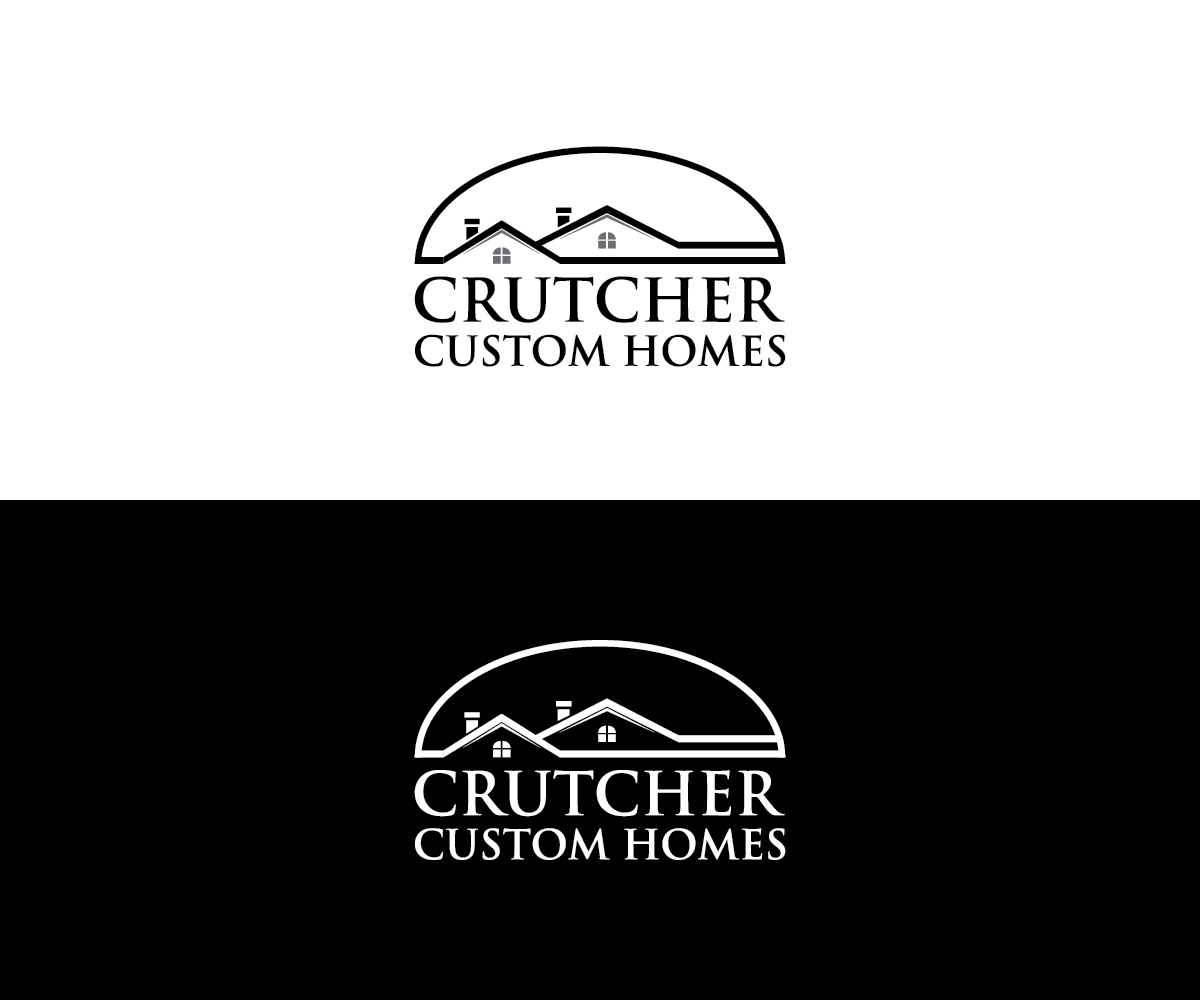 Masculine, Serious, Home Builder Logo Design for Crutcher Custom Homes ...