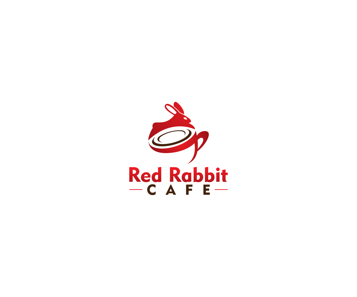 Modern, Colorful, Coffee Shop Logo Design for RED RABBIT CAFE by ...