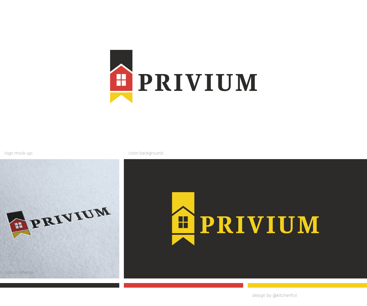 Upmarket, Elegant, Real Estate Logo Design for PRIVIUM by Kitchenfoil ...