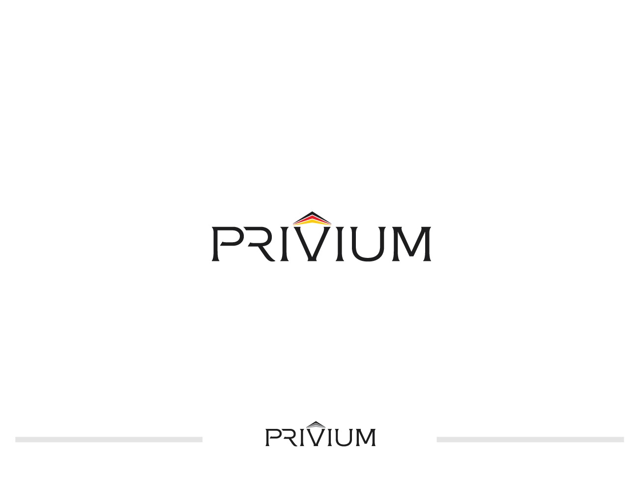 Upmarket, Elegant, Real Estate Logo Design for PRIVIUM by desert_fox99 ...