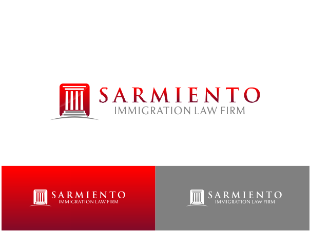 Elegant, Playful, Law Firm Logo Design for Sarmiento Immigration Law ...
