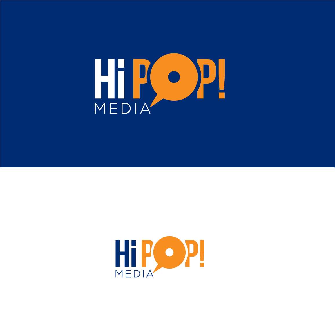 Bold, Colorful, Advertising Logo Design for Hi Pop! Media by Fanol ...