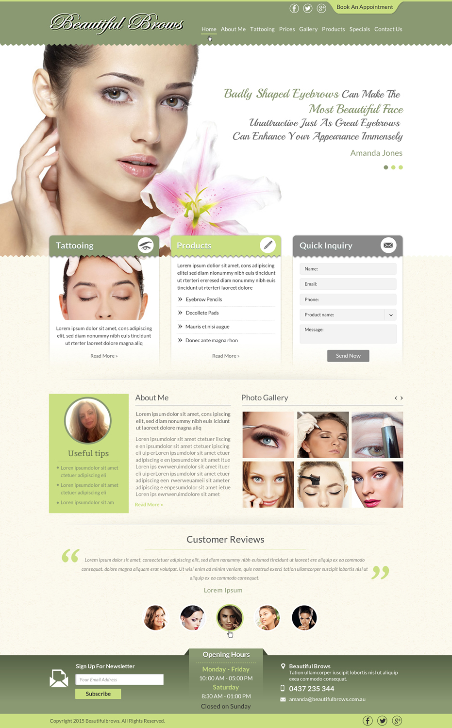 Elegant, Professional, Cosmetic Web Design for a Company by Sbss ...
