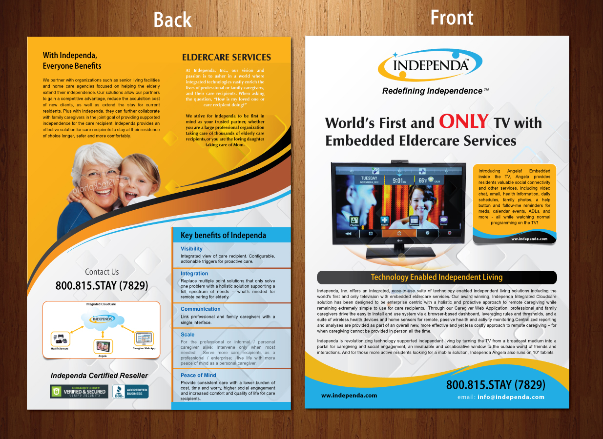 Elegant, Playful, Tv Flyer Design for Independa by Sbss | Design #1728197