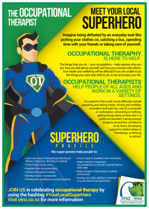 Occupational Therapy promotional poster | 39 Poster Designs for OTNZ