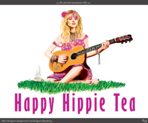 FUN Colorful Happy Hippie Tea Company Logo | 26 Logo Designs for Happy ...