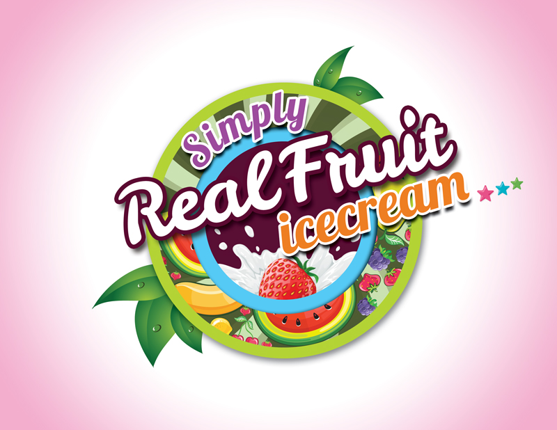 Colorful, Playful, Shop Logo Design for Simply Real Fruit Ice cream by ...