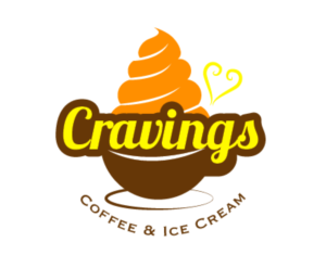 Cravings Coffee & Ice Cream Business logo and graphics | 15 Logo ...