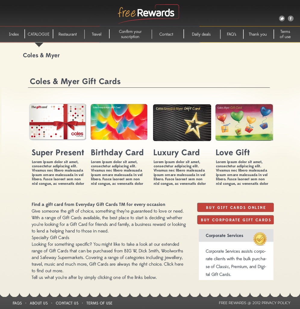 Bold, Playful Web Design for Free Rewards by silviaer | Design #1908689
