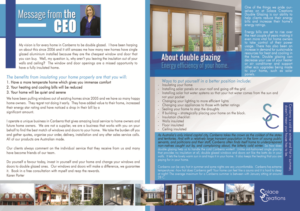 A5 brochure for a double glazed window company - design only | 31 Flyer ...