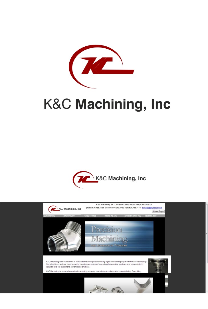 Modern, Professional, It Company Logo Design for K&C Machining, Inc by ...