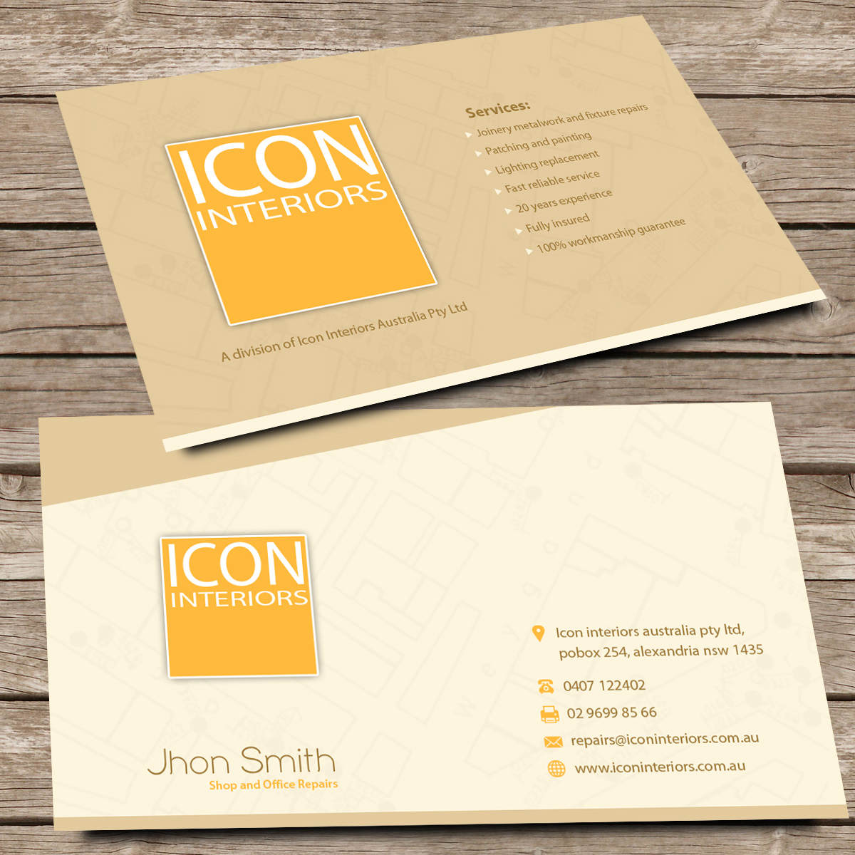 Bold, Playful, Professional Service Business Card Design for a Company ...
