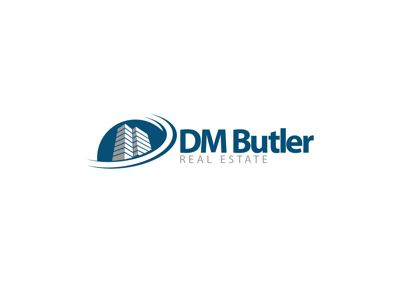 Upmarket, Serious, Real Estate Logo Design for DM Butler Real Estate/ D ...