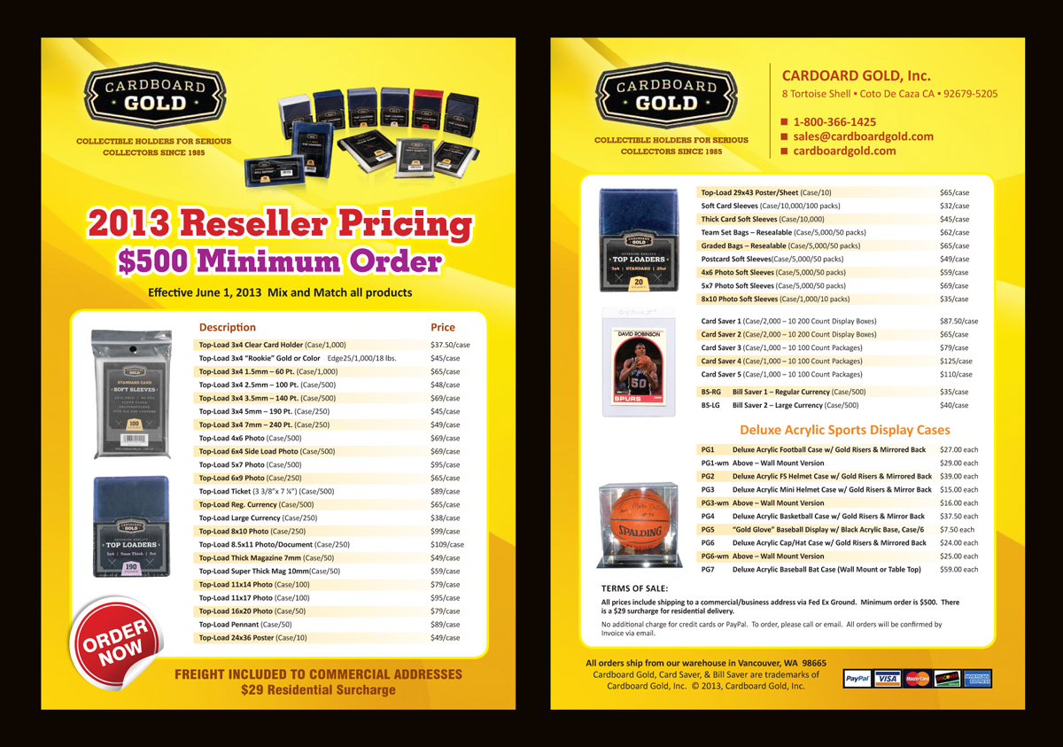 Elegant, Playful, It Company Flyer Design for Cardboard+Gold%2C+Inc. by ...