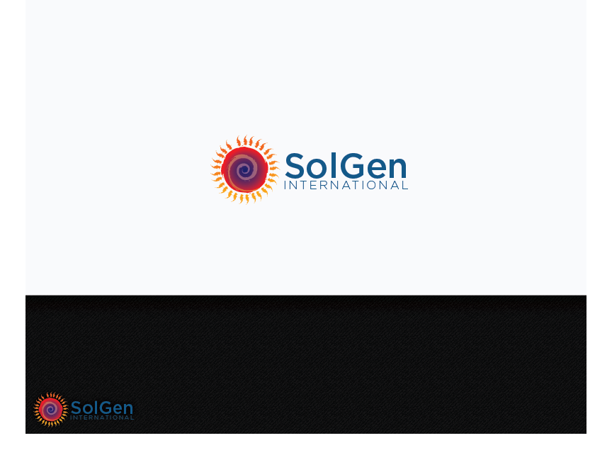 Professional, Masculine, Business Logo Design for SolGen International ...