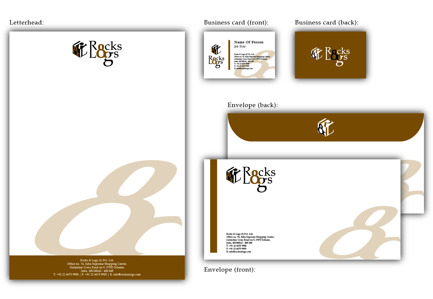 Upmarket, Serious, Contractor Logo Design for Rocks & Logs by blim712 ...