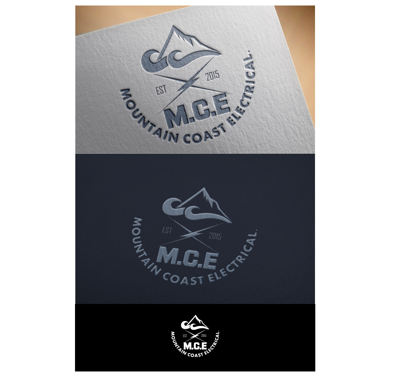 Serious, Masculine, Electrician Logo Design for M.C.E mountain coast ...