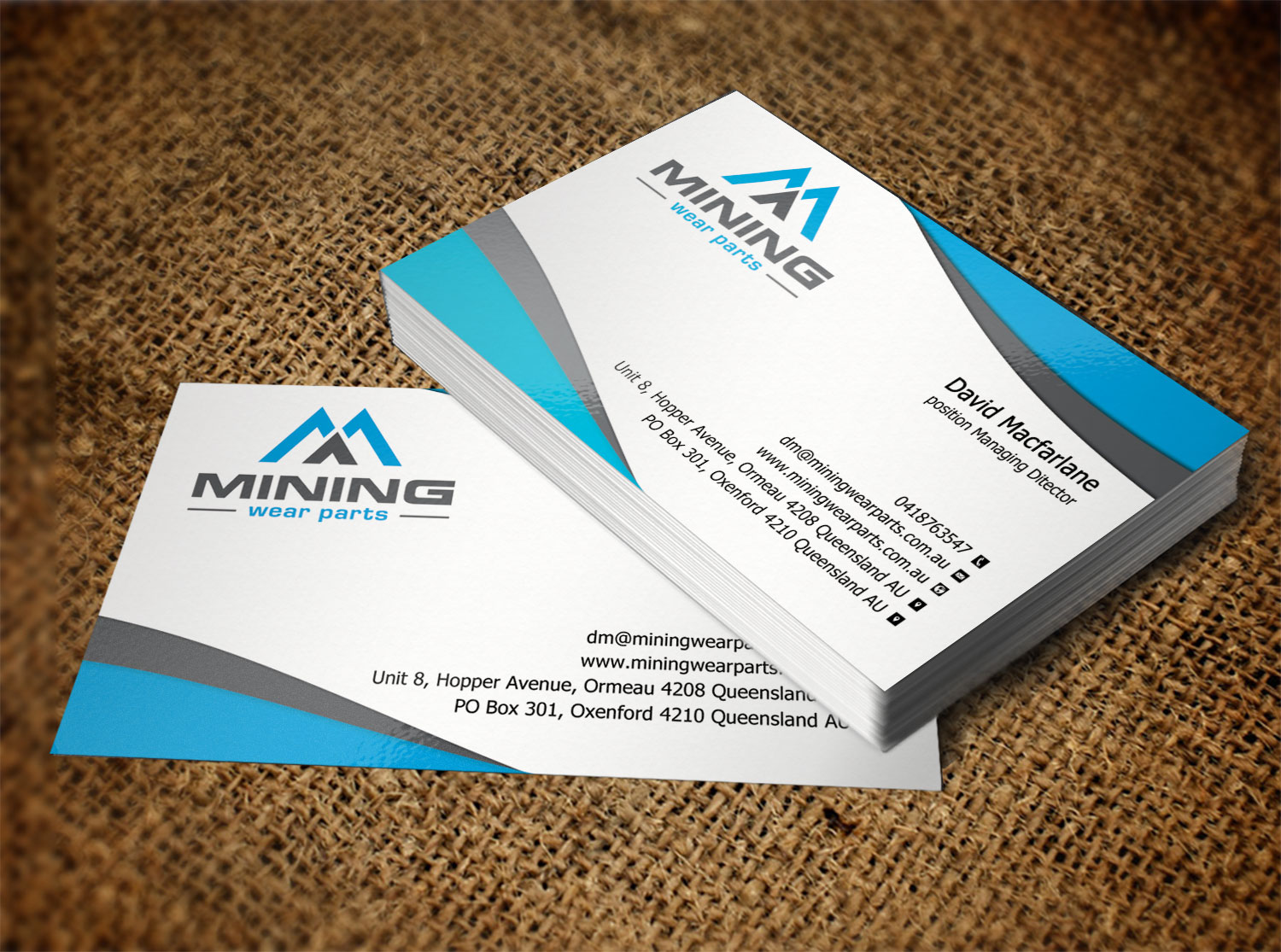 Elegant, Playful, Mining Business Card Design for a Company by Lanka ...