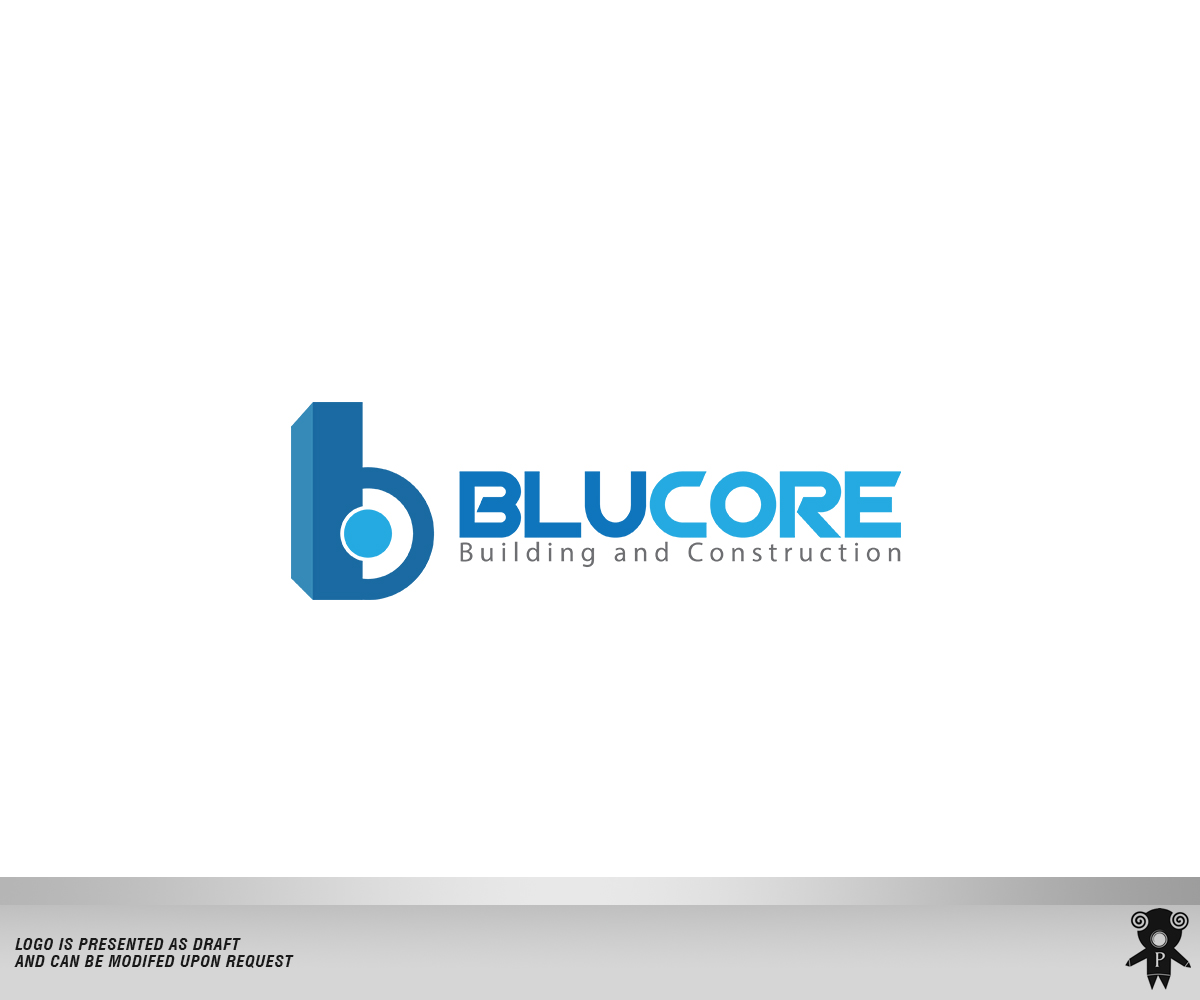 Elegant, Playful, Residential Construction Logo Design for Blucore ...