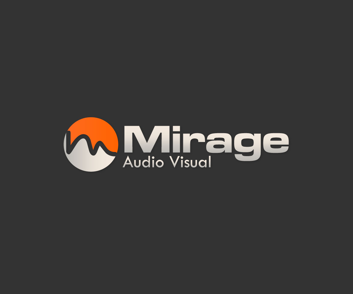Colorful, Bold, Business Logo Design for Mirage Audio Visual by ...