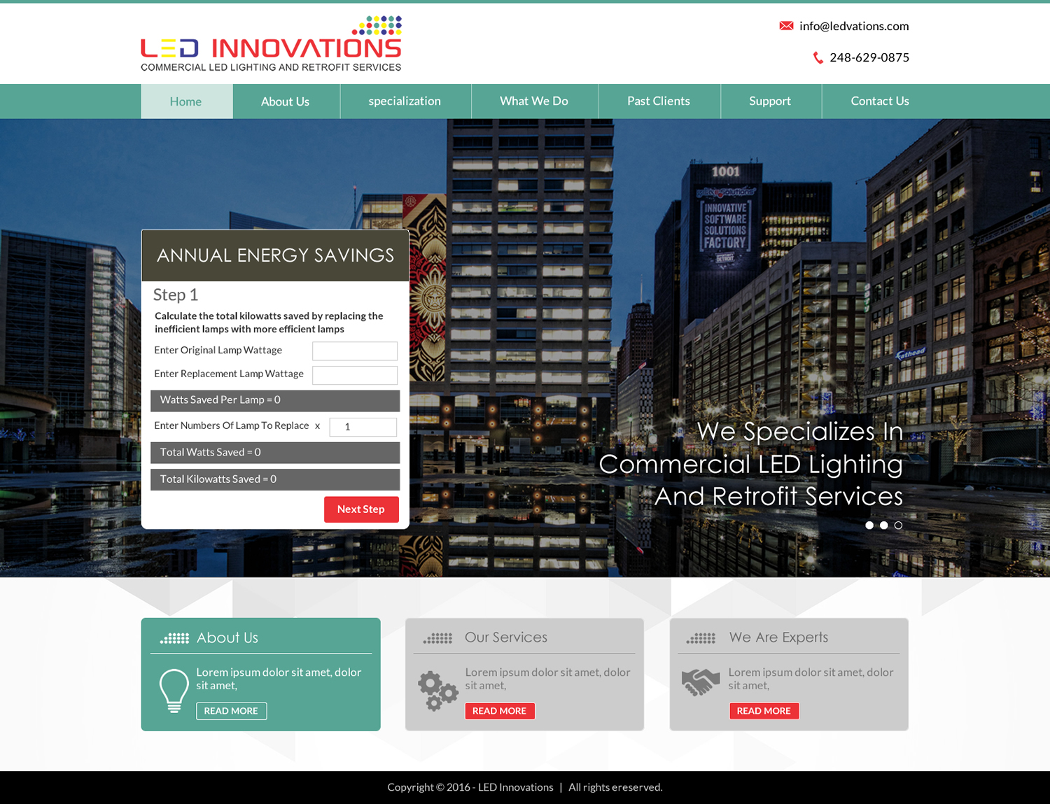 Elegant, Playful, Electrical Web Design for LED Innovations by Sbss ...