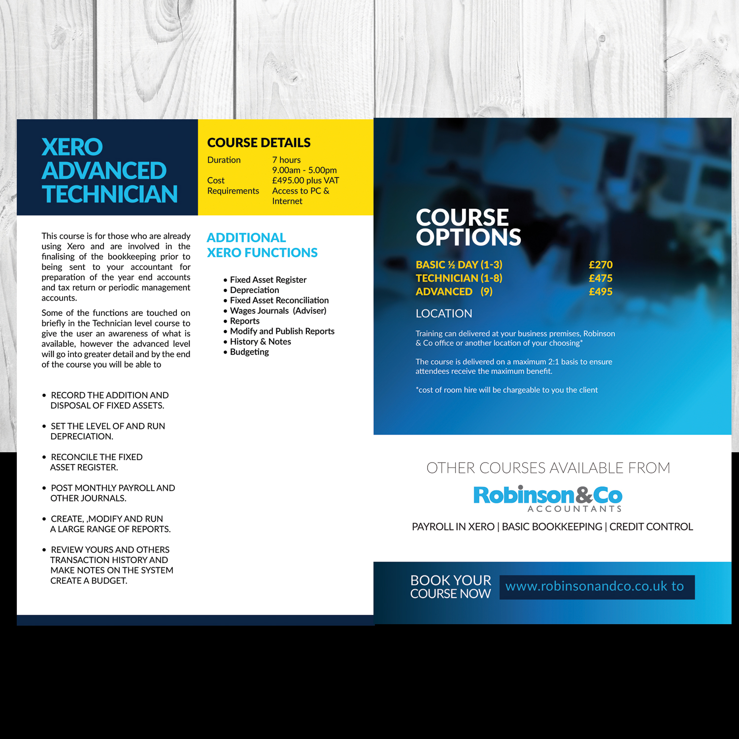 Modern, Serious, Accounting Brochure Design for Robinson & Co by uk ...