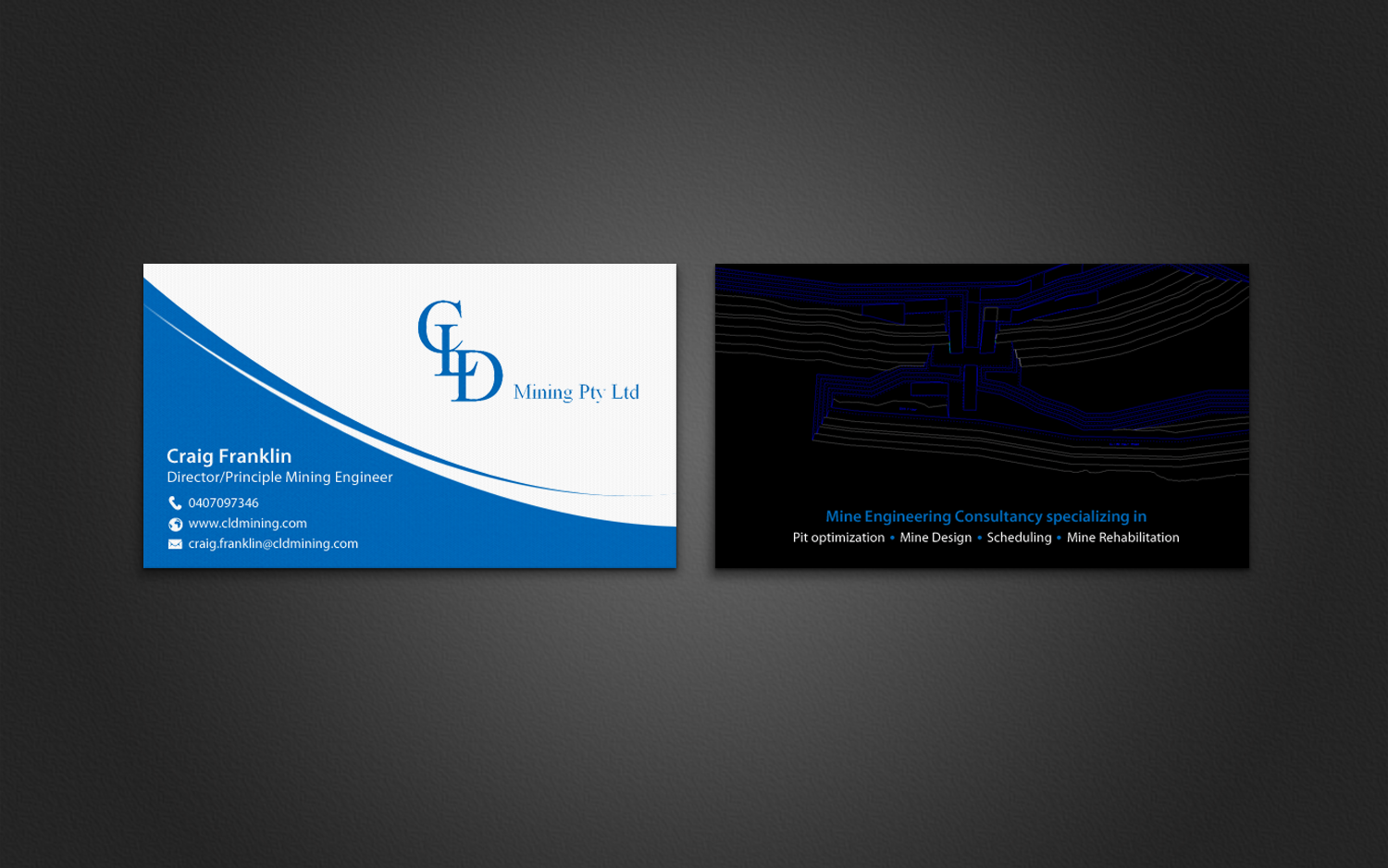 Mining Business Card Design for a Company by chandrayaan.creative ...