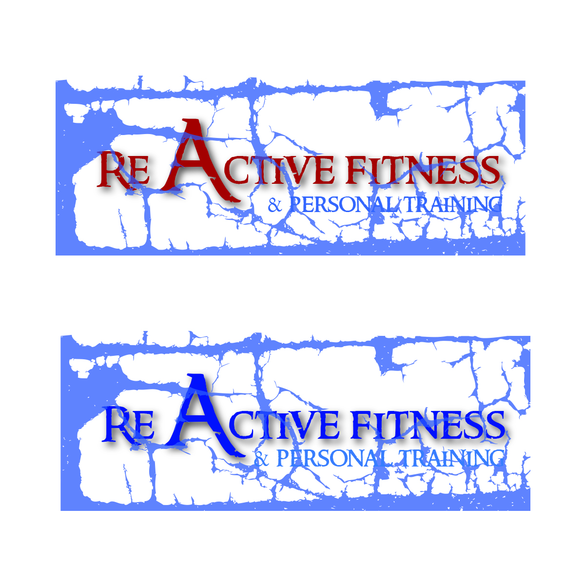 Serious, Modern, Paint Logo Design for ReActive Fitness ("& Personal ...