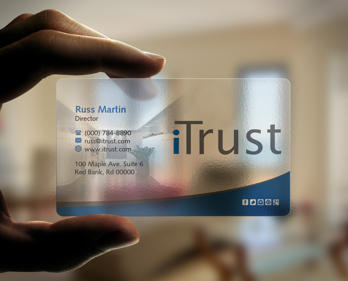 Modern, Conservative, Business Consultant Business Card Design for iTrust AG by ...
