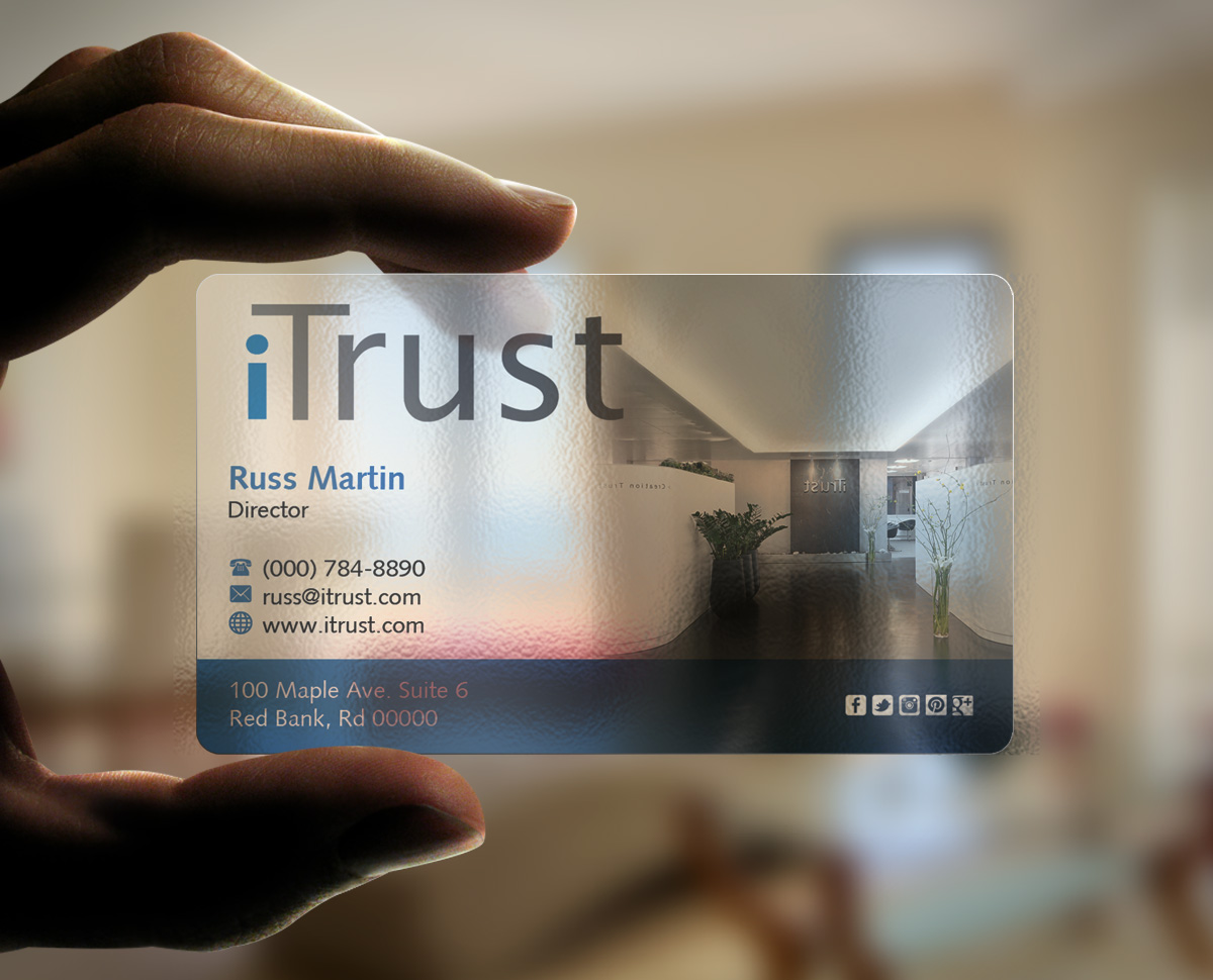 Modern, Conservative, Business Consultant Business Card Design for iTrust AG by ...