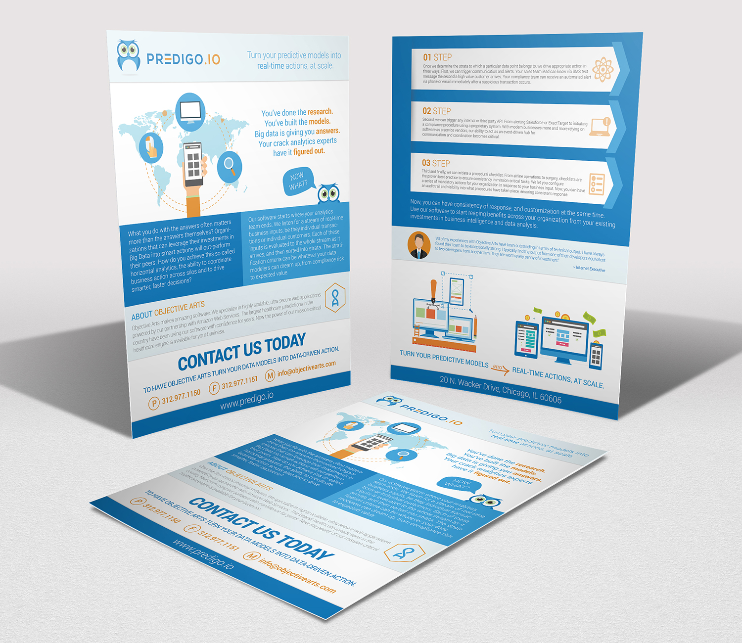 Modern Bold Information Technology Flyer Design For Nik nak 