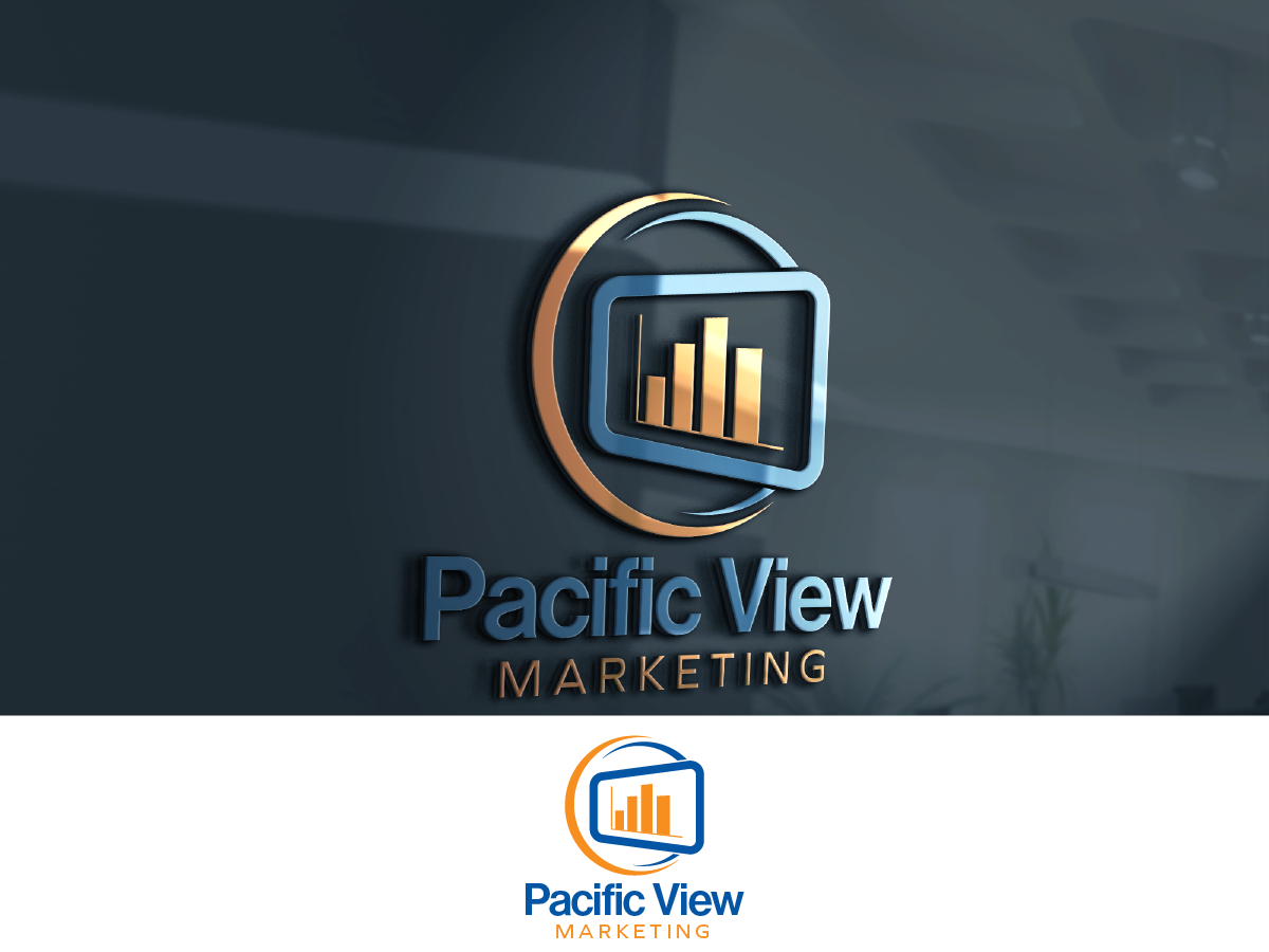 Modern, Masculine, Business Logo Design for Pacific View Marketing by ...