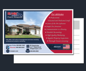 Modern, Professional, Property Management Postcard Design for RE/MAX ...