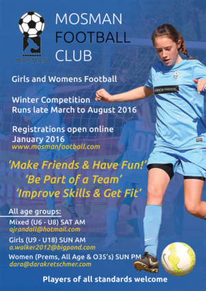 women and girls football (soccer) recruitment flyer | 10 Flyer Designs ...