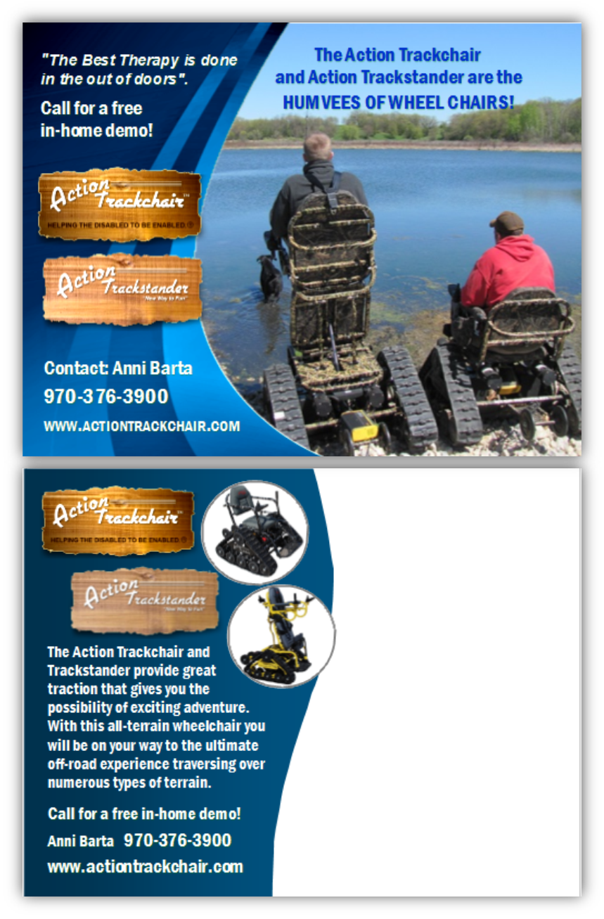 Wheel Postcard Design for Take Action Mobility, LLC by citygirl17 ...