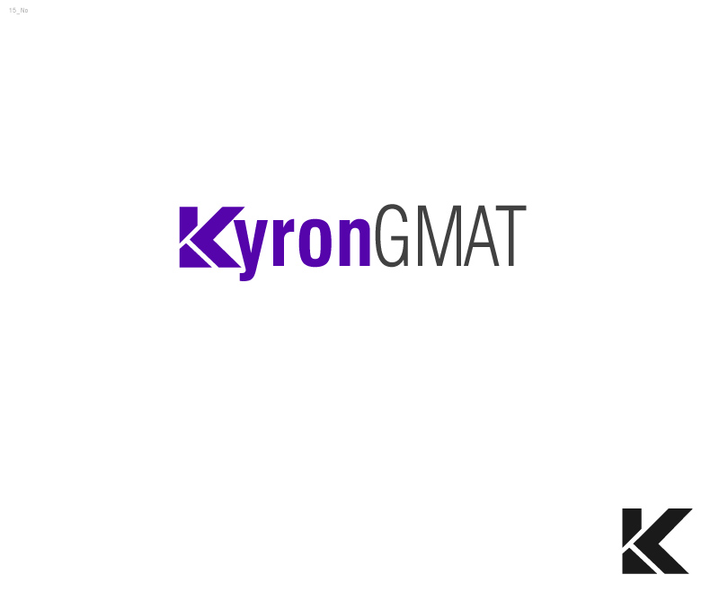 Bold, Serious, Education Logo Design for Kyron GMAT by instudio ...
