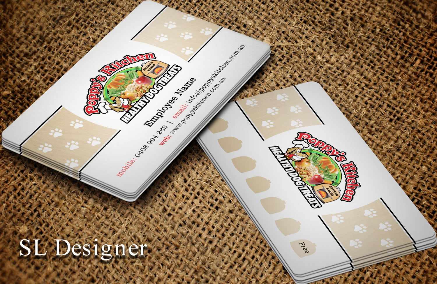 Bold, Playful, Pet Business Card Design for a Company by SL Designer ...