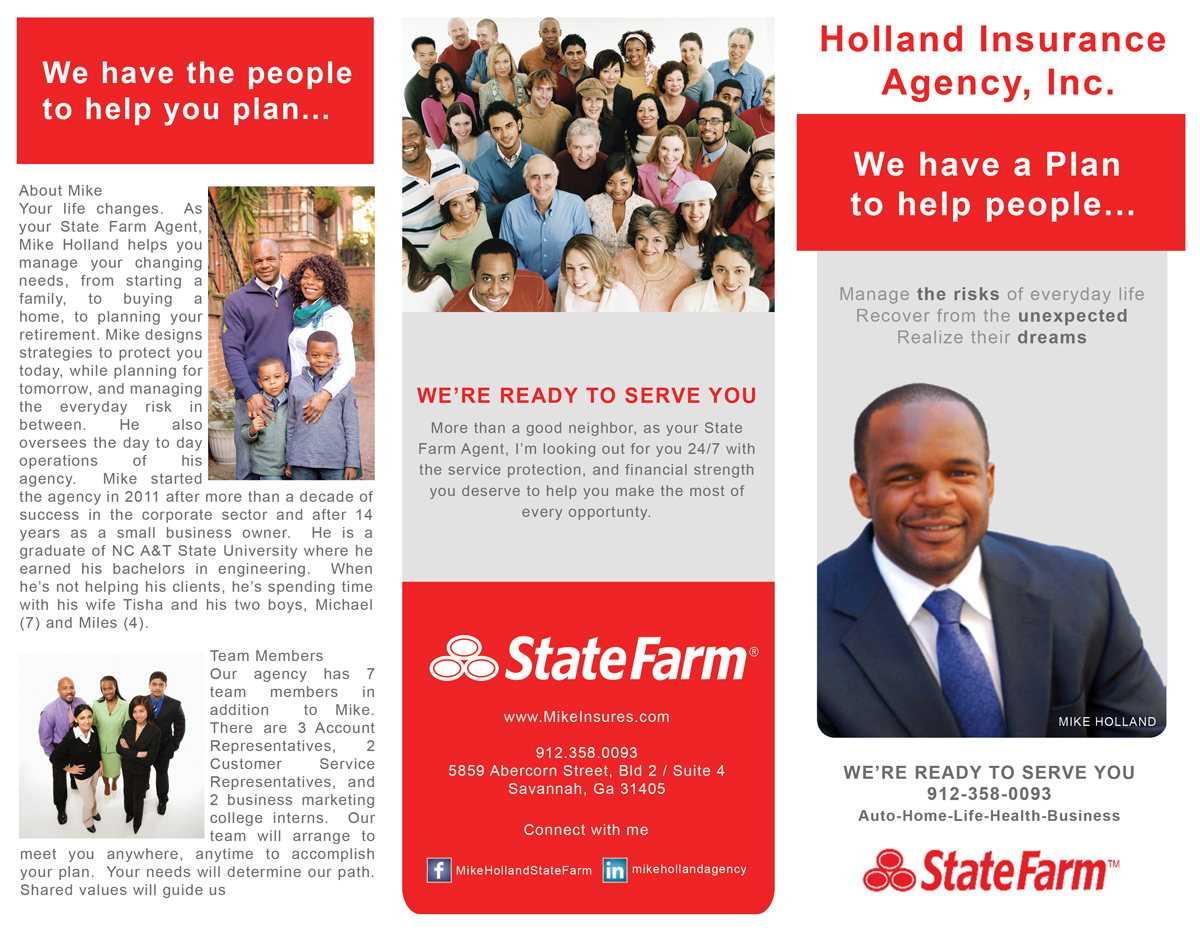 Modern, Elegant, Insurance Flyer Design for State Farm by Selda ...