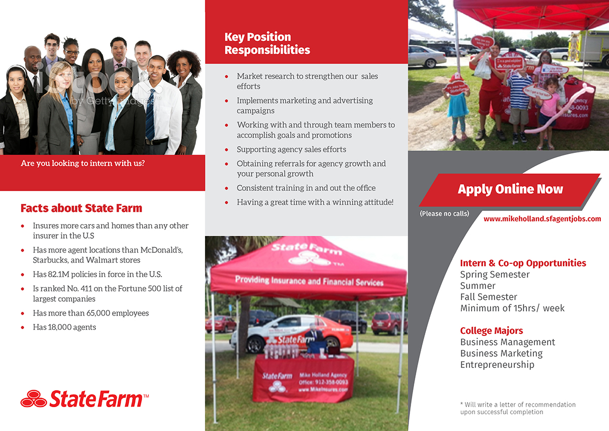Modern, Professional, Insurance Flyer Design for State Farm by Creative ...